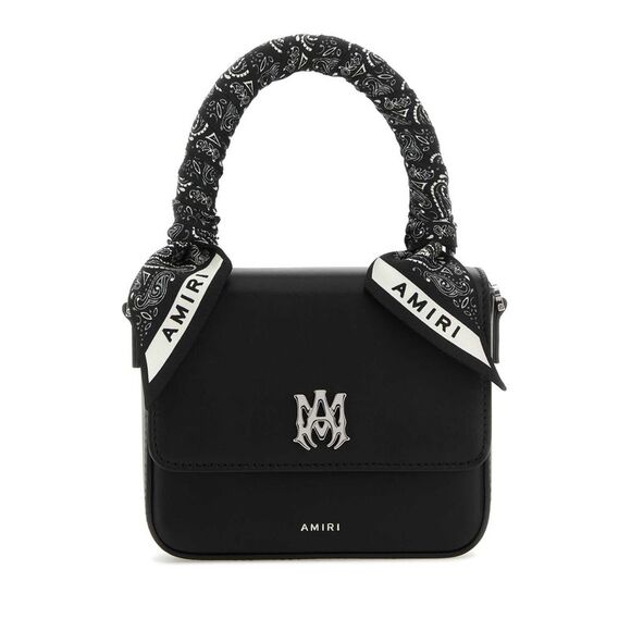AMIRI | Bags | Amiri Black Nappa Leather Micro Bandana Handbag | Poshmark